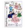 Doll Dress Sewing Pattern SIMPLICITY 3217 Coat Skirt Petticoat Hat ...