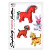 Stuffed Animals Horse Rabbit Dog Cat Simplicity 4915 Sewing Pattern ...