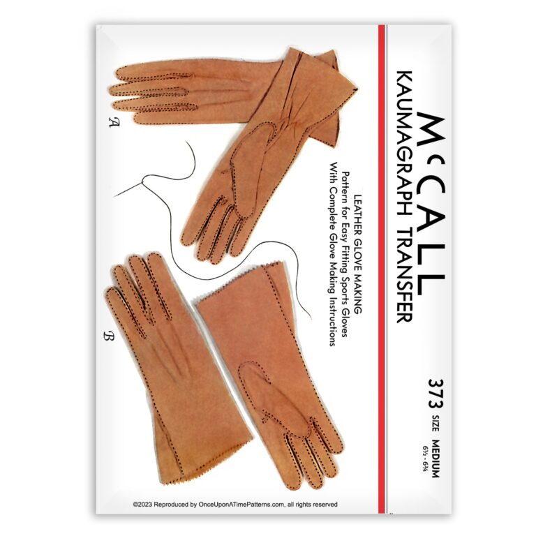 Leather Stitched Sports gloves McCall Kaumagraph 373 | Vintage Sewing ...